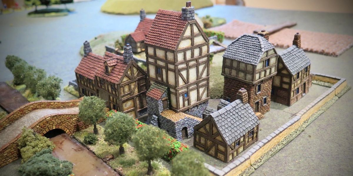 Battlescale wargame buildings
