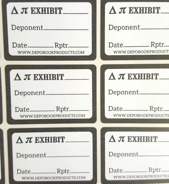 Depo Exhibit Labels
