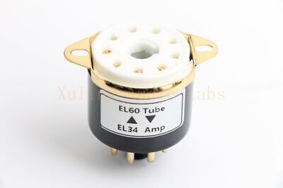 QUAD 4pc Gold plated EL34 TO EL60 tube converter adapter for you amp
