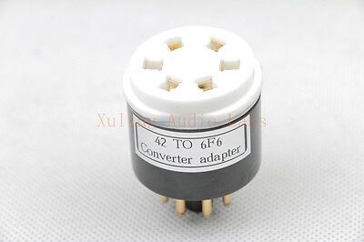PAIR 2PC 6F6G 6V6 TO 42 tube converter adapter