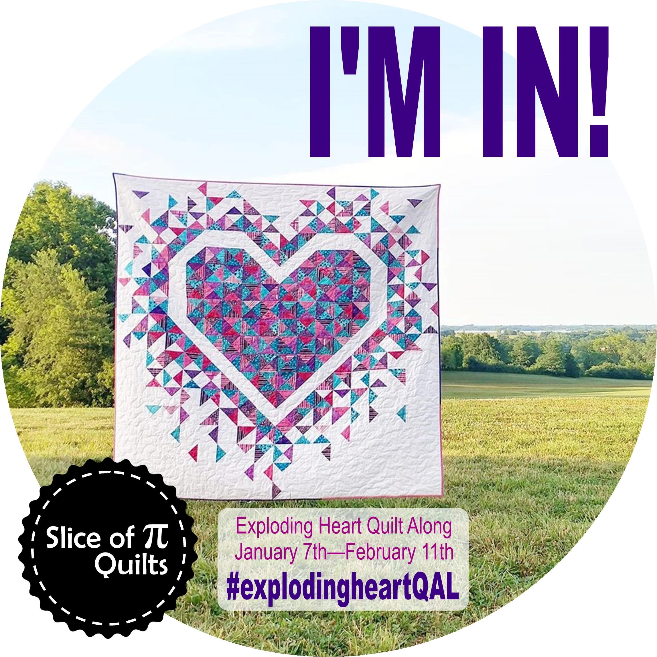 Exploding Heart Quilt Along