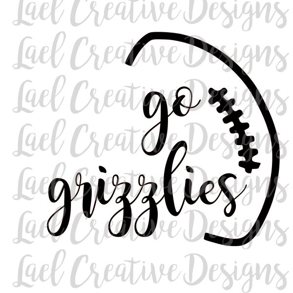 Go Grizzlies Football SVG