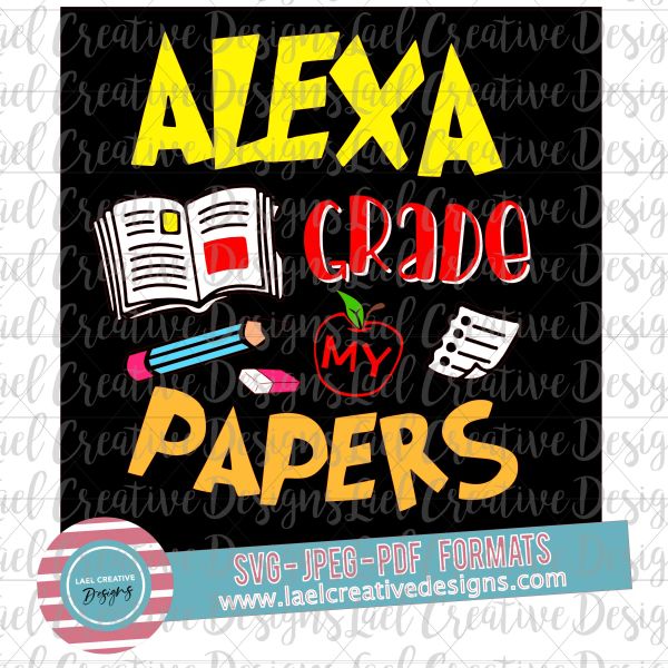 Alexa Grade My Papers 2 SVG