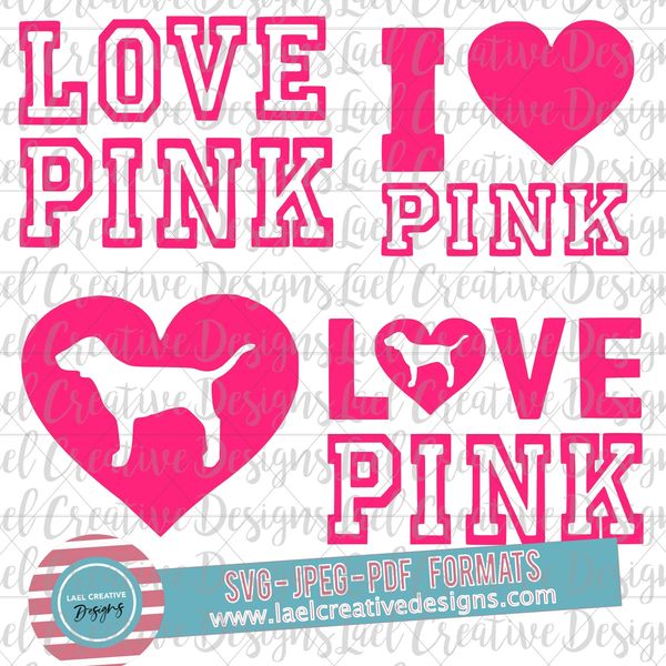 Love Pink Bundle 1 SVG