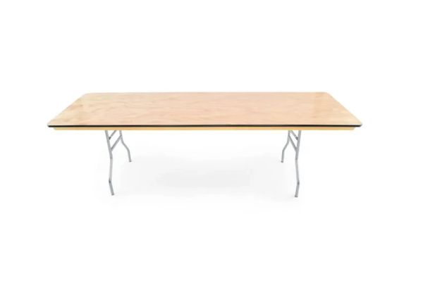 8x30 Wood Folding Banquet Table
