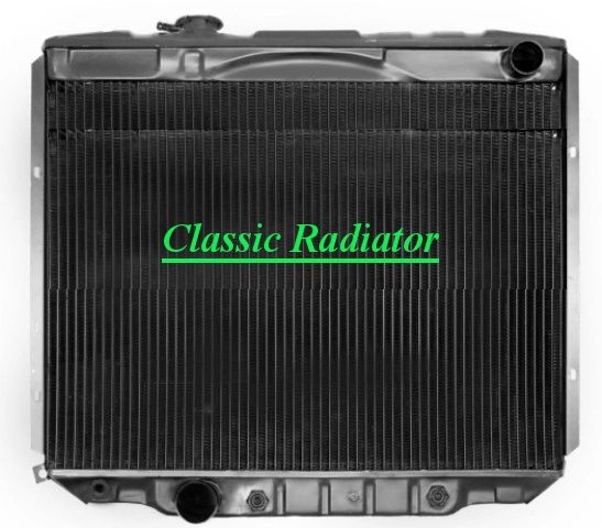 65-66 Ford Galaxie and 66 Fairlane 23" wide copper 3 row Radiator