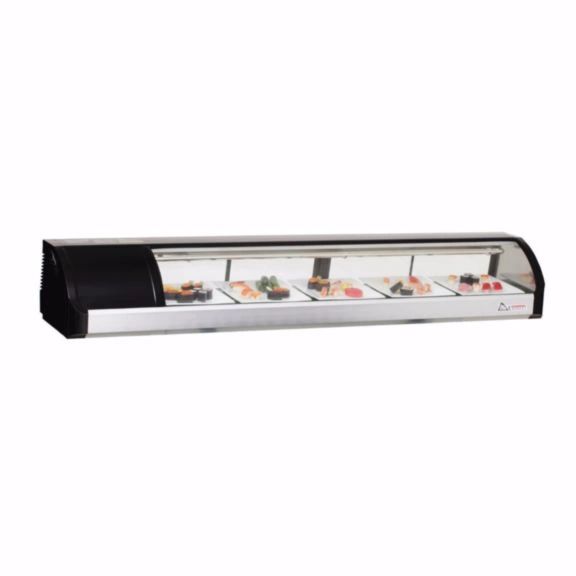 Everest 71" Sushi Sashimi Curved Glass Case Counter Top Display ESC71L