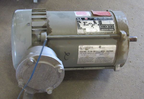 USED U.S. Electric 3/4 HP, 1 PH, J56C Frame, Motor (Model F070)