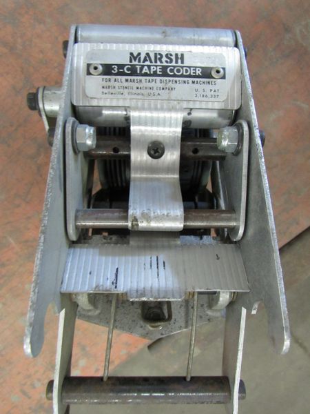 Used Marsh 3-C 3" Tape Coder for Tape Dispensing Machines