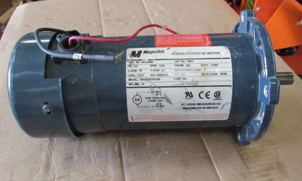 "SOLD" NEW MagneTek 1/2 HP, 56C Frame Variable Speed DC Motor (C/N: D032)