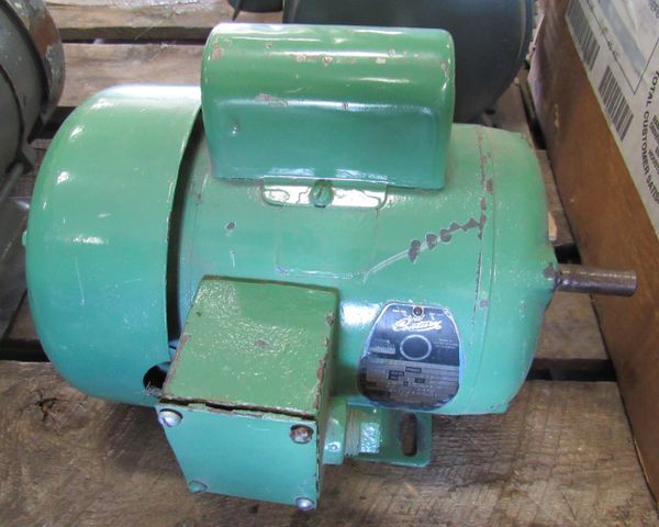 USED Century 1/2 HP, 1 PH, J56 Frame AC Motor (M/N: CS-66-FM6-5FA)