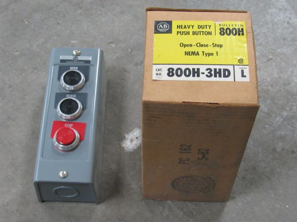 New Allen Bradley 800H-3HD Heavy Duty Push Button