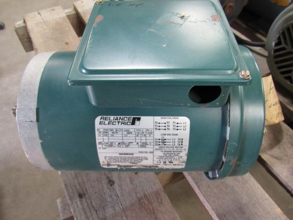 Used Reliance 1-1/2 HP, 3 PH, FC56C Frame, 575 Volt Motor (ID: P56H1740H)