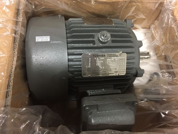 NEW Toshiba 3 HP, 3PH, 182T Frame CT-Explosion Proof Motor (M/N ...