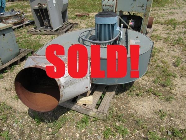 *SOLD* Used Delta/Cimbria CM 82 Centrifugal 7.5 HP Pancake Fan w/C.S. Wheel