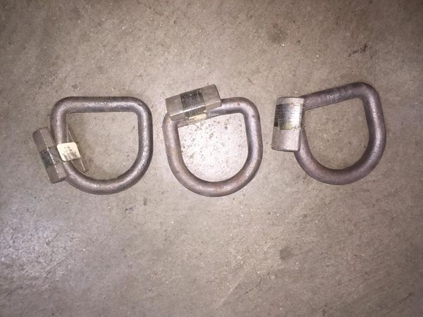 Forge D-Ring with Weld-On Mounting Bracket