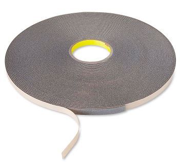 3M 4318 Single Coated Urethane Foam Tape, 1/2" x 36 Yds