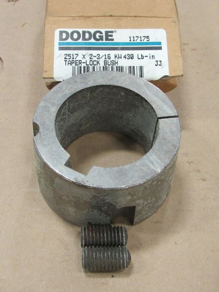 Dodge Taper-Lock Bushing, 2517 Series, 2.1875" Bore, Finished w/Keyway ...
