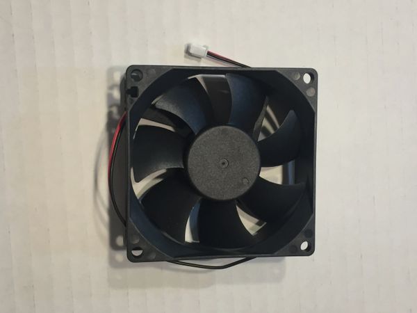 Axial Brushless Fan ,Low Noise,80 mm L x 25 mm W x 80 mm H,24 VDC