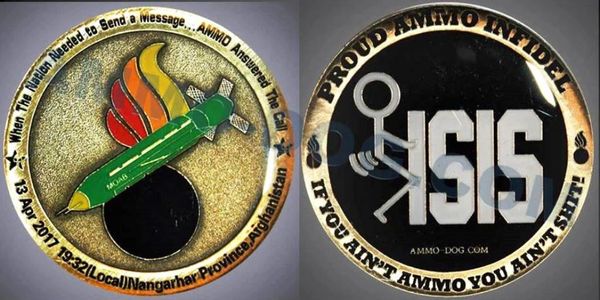 USAF AMMO MOAB COINS & KEYCHAINS