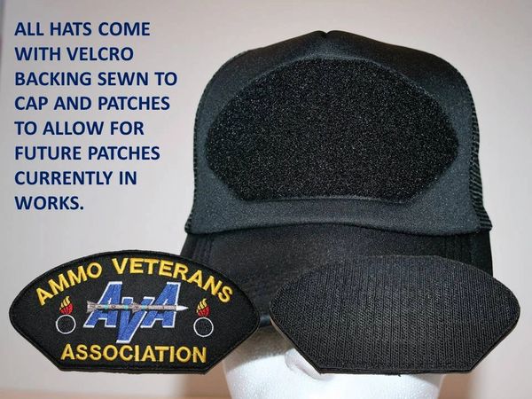 AMMO BLACK VELCRO CAPS