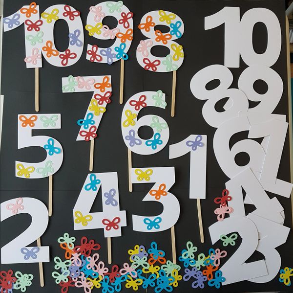 Spring butterfly numbers 1-10