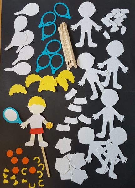 Tennis player boy activity pack