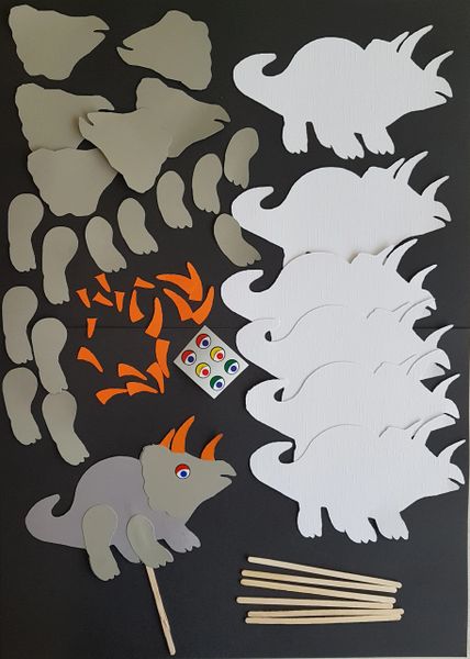 Triceratops dinosaur activity pack