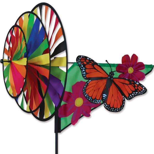33 in. Monarch Butterfly Triple Spinner