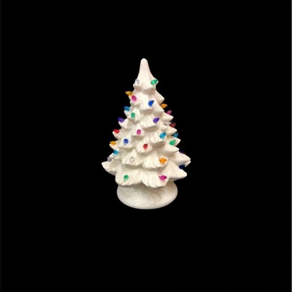 Off White Christmas Tree - Medium Tree - White Ivory Ceramic Christmas ...