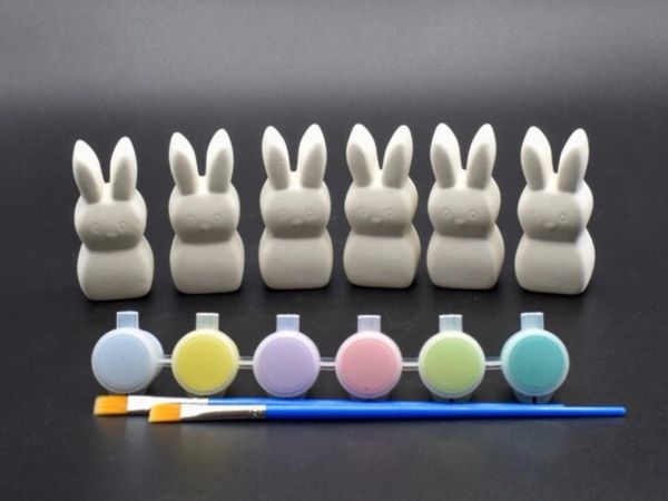 Peeps - 6 Peeps Kit - Ceramic Bisque - Ready to Paint - DIY Craft Kit ...