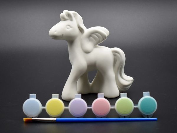 Pegasus - DIY Kit - Paint At Home Kit - Ready To Paint - Ceramic Bisque ...