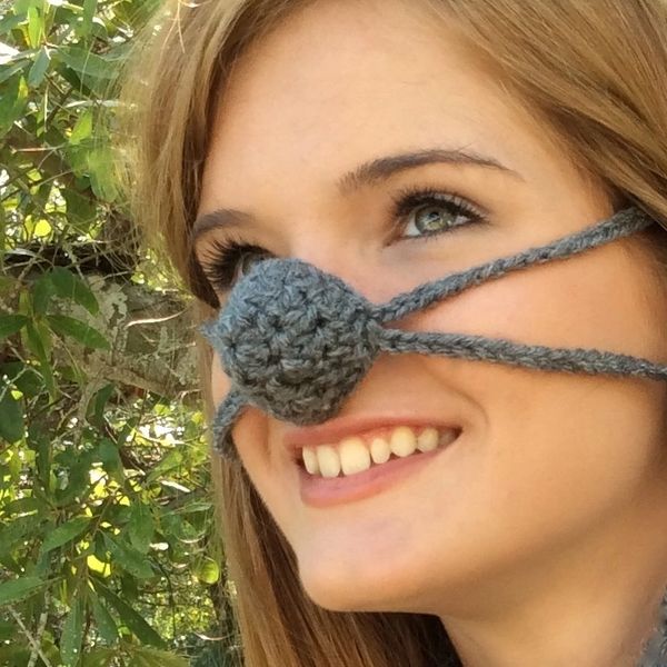 NOSE WARMER Dark Gray by Aunt Marty's Original Nose Warmers Cute nose ...
