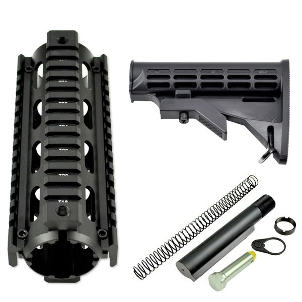Carbine Length Handguard 2 piece Drop In Quad Rail with Comm Spec ...
