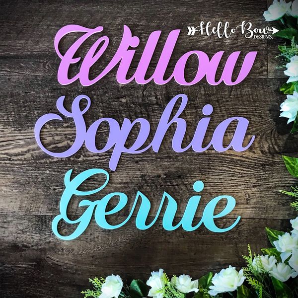 Letters 10cm height - Script Font 2