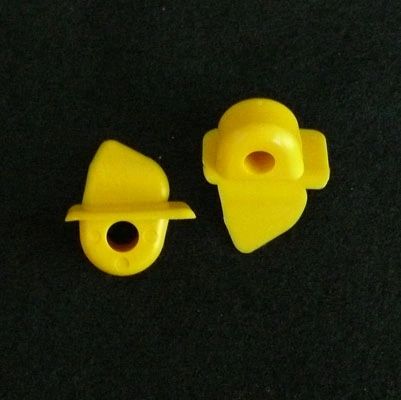 Yellow Mount/dismount Inserts for Rim Clamp Tire Changers