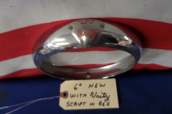 Unity 6" S6 Spotlight Bulb Retaing Ring with UNITY in Red Script