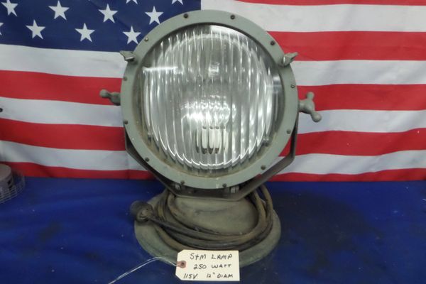 S & M Lamp Co. Model 1200FD Fire Truck Scene Light 250 Watt 12 inch ...