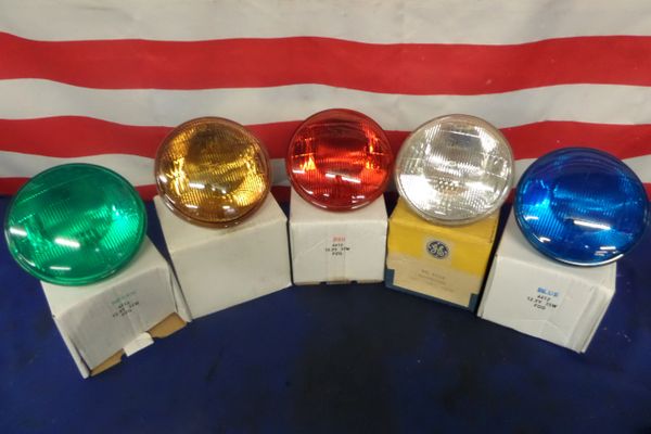 4412 Par46 Sealed Beam Bulb Red Clear Amber Blue Green