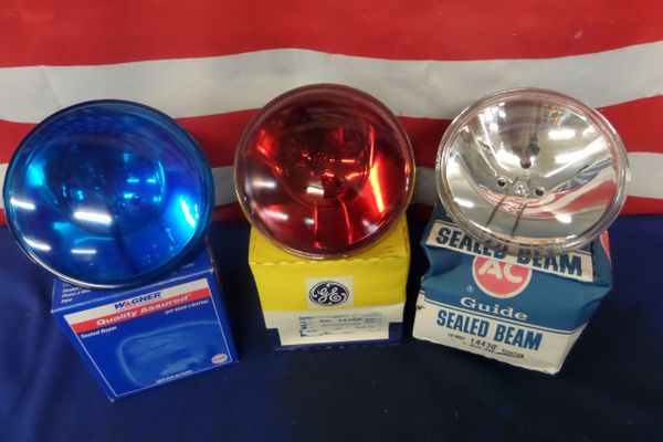 4436 Par46 Sealed Beam Bulb Red Clear Blue Green