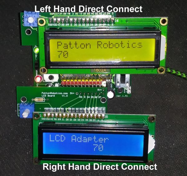 LCD Adapter Kit (LCD Not Included) | Patton Robotics LLC