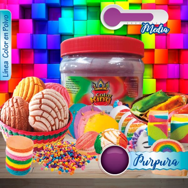 Color en polvo Púrpura Media 1 KG.