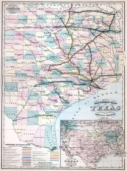 Texas Railroads 1877