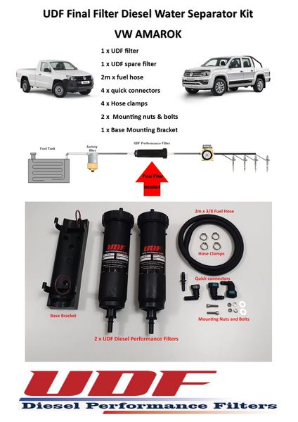AMAROK - UDF Final Filter Diesel Water Separator Kit