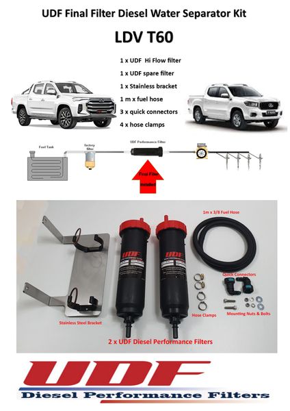 LDV T60 - UDF Final Filter Diesel Water Separator Kit