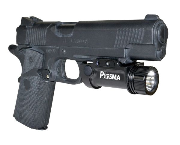 Presma Pistol / Handgun Tactical Light (1000 Lumens, Rail-Mounted ...