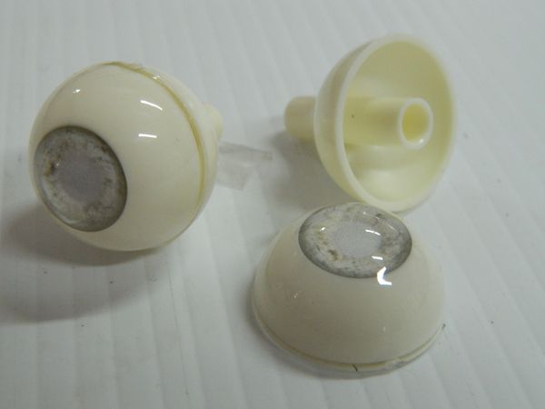 Pair of Blind Dead Pemium Realistic Life Size Acrylic Round Eyes