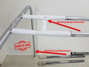 Custom Bowling Ramp Extension or Ramp Leg Extensions