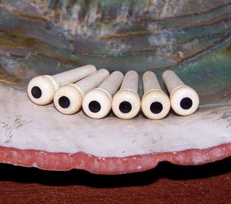 Mammoth Ivory Bridge Pins with Dots