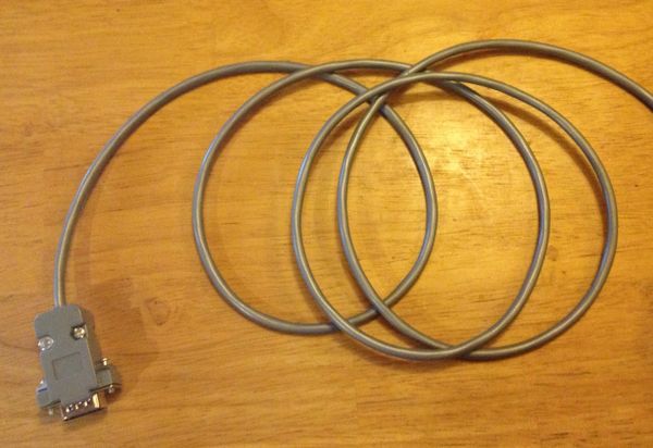 Icom ID-800H 8 Pin Mini Din Plug to DB9 Male plug - 1200 baud